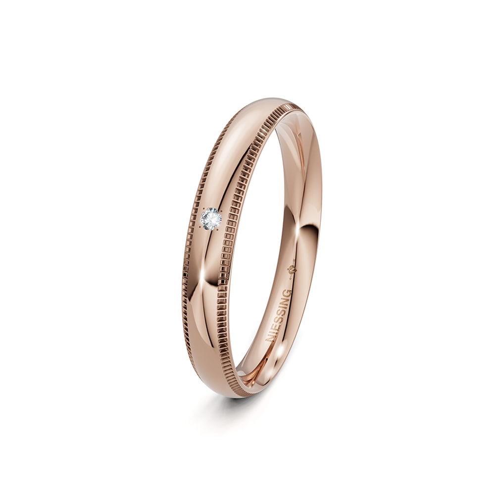 Niessing Art Déco concave | 3 | 1,5 | 1,5 | 1 | Au 750 | Rosewood | Gloss | 3 | 1 ...