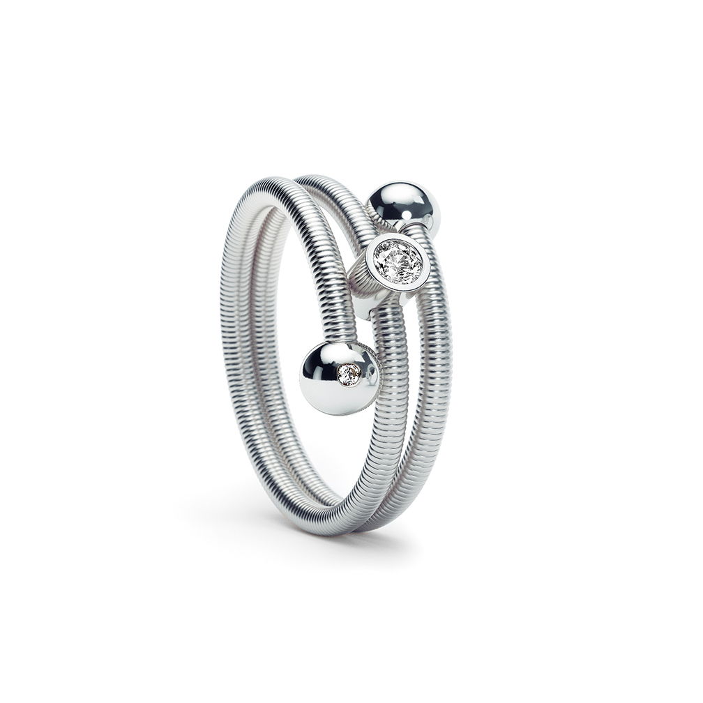Niessing Colette C Embrace ring 2 windings with setting