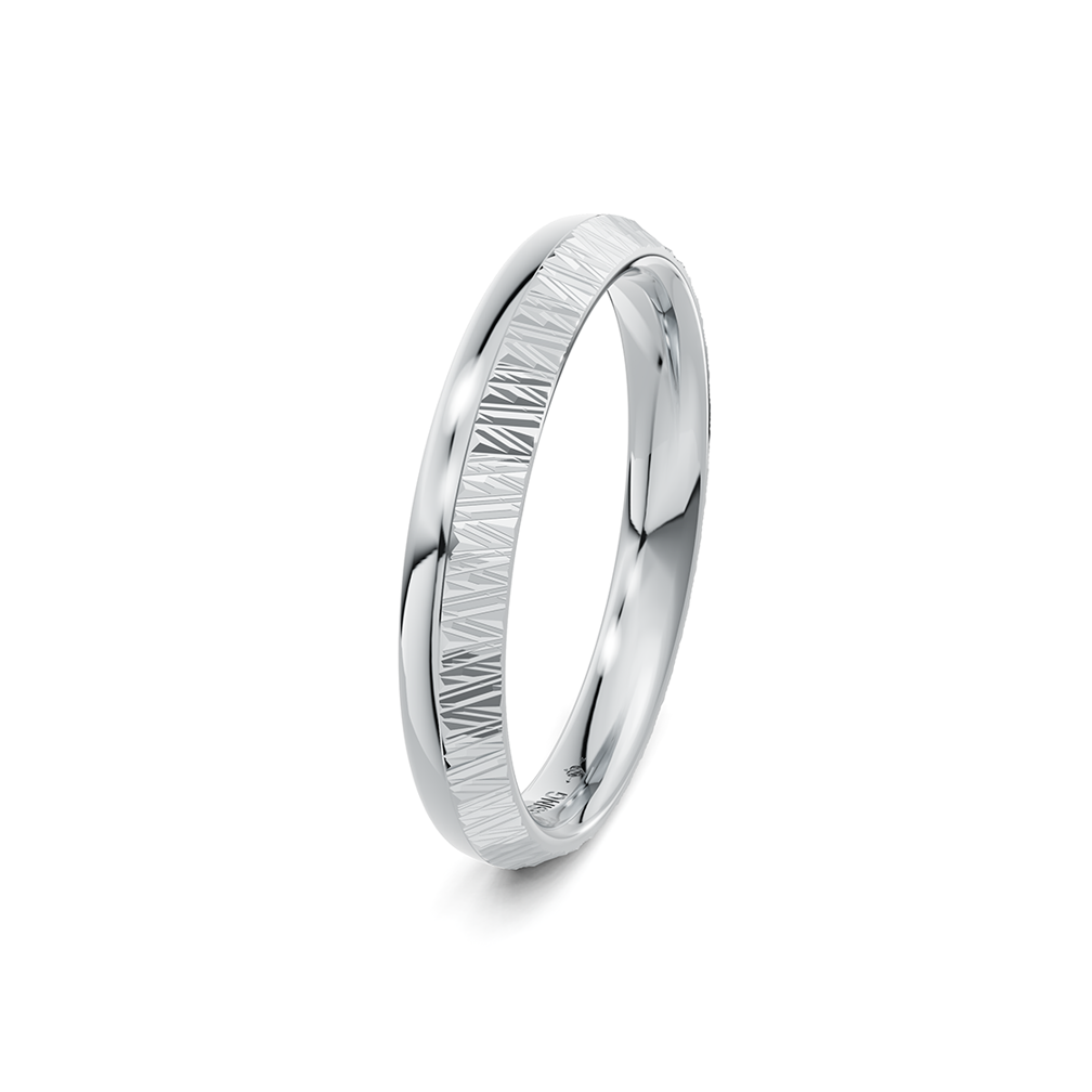 Niessing Art Déco concave | 3 | 1,5 | 1,5 | 0 | Pt 950 | Platinum ...